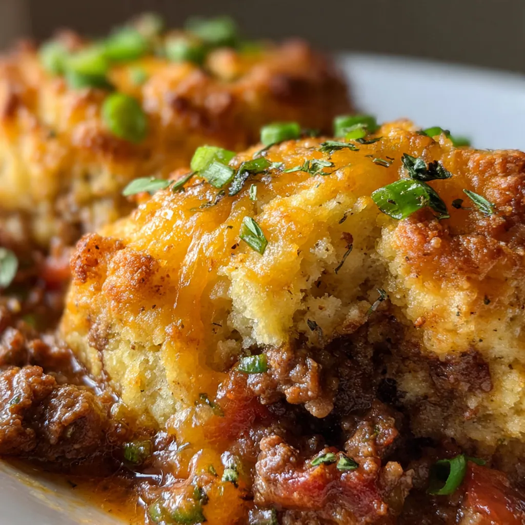 Cheddar Bay Beef Cobbler: Savory & Cheesy Comfort Food Dinner