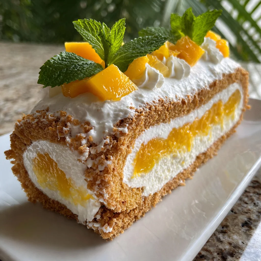 Easy Mango Graham Roll: Creamy No-Bake Filipino Dessert